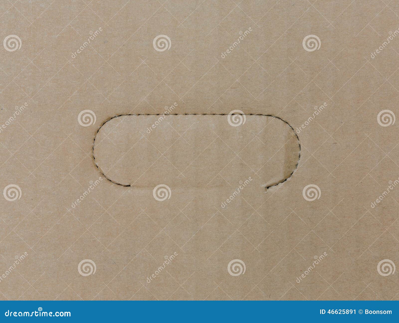 Cardboard With Perforation. The Reuse Of Cardboard. Royalty-Free Stock ...