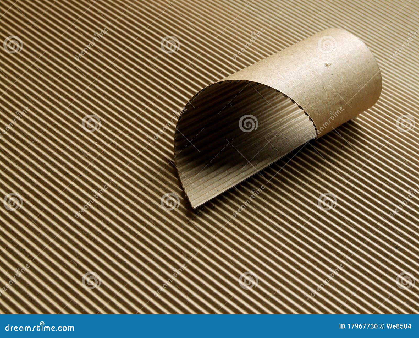 Corrugated Cardboard Texture Seamless Background. Horizontal Stripe ...