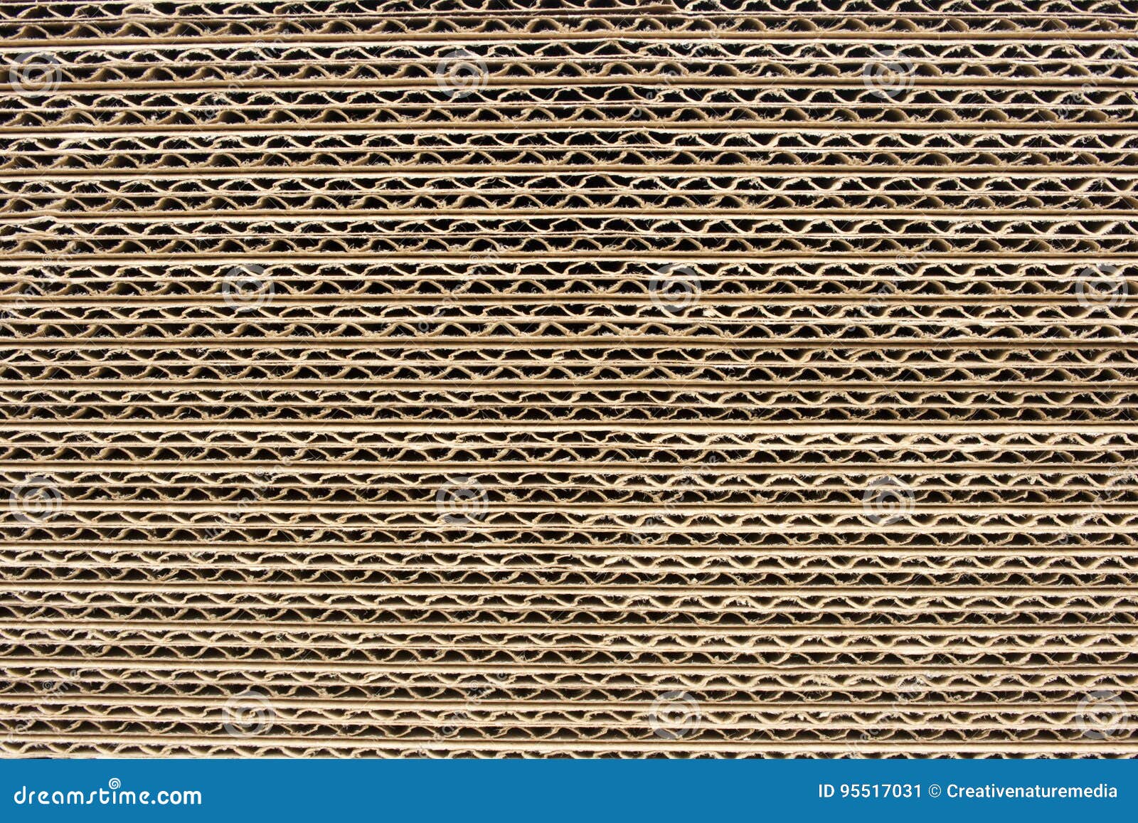 Corrugated Cardboard Sheets Stock Image - Image of design, package ...
