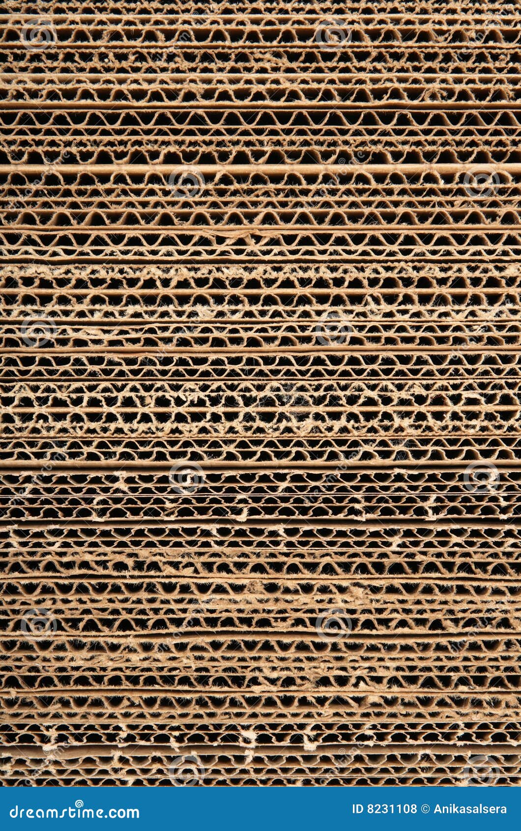 Corrugated Cardboard Texture Stock Photo - Image of pack, brown: 8231108