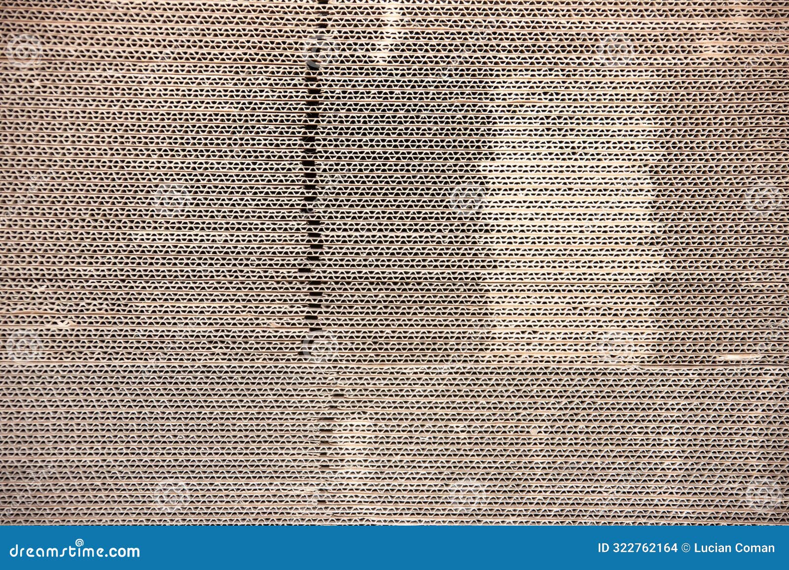 Corrugated Carton Texture, Side View, Design Element Stock Photo ...