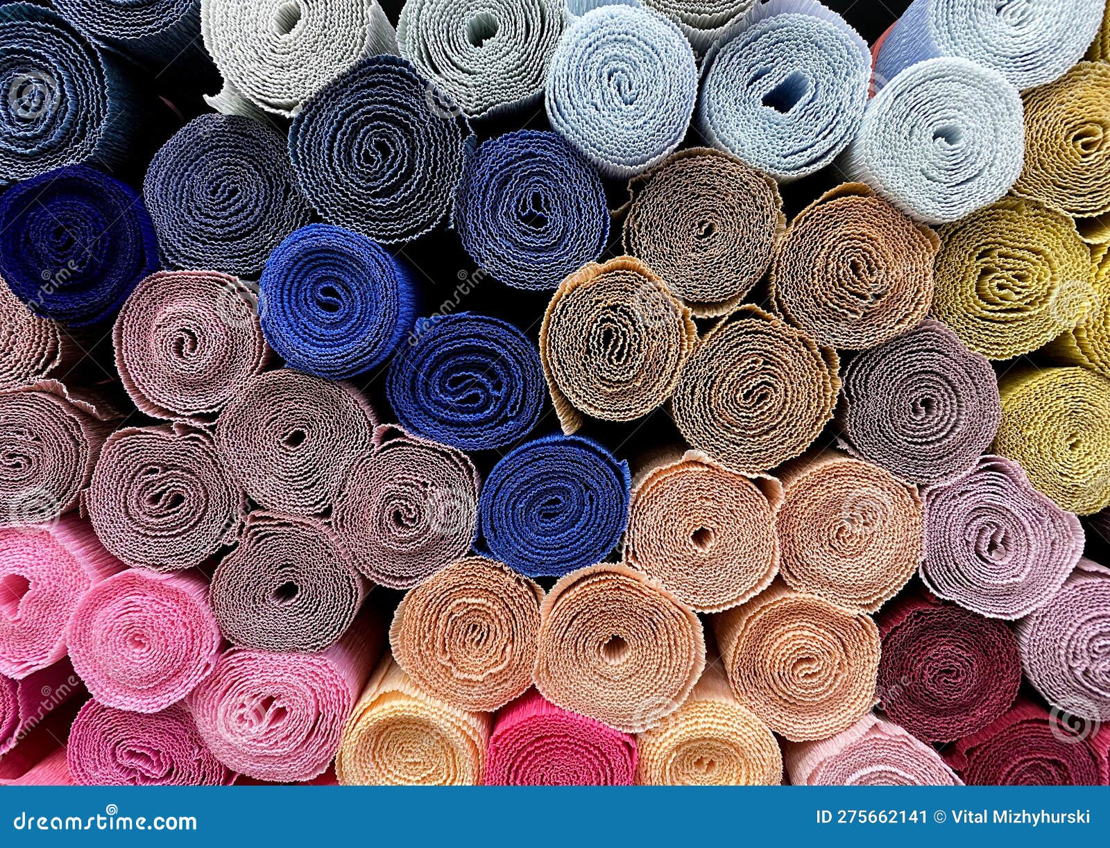 Corrugated Colored Paper for Close-up Creativity Stock Image - Image of ...