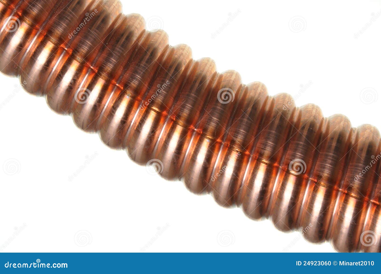 Corrugated Copper Plate. Ribbed Metal Background. Iron Backdrop Royalty ...