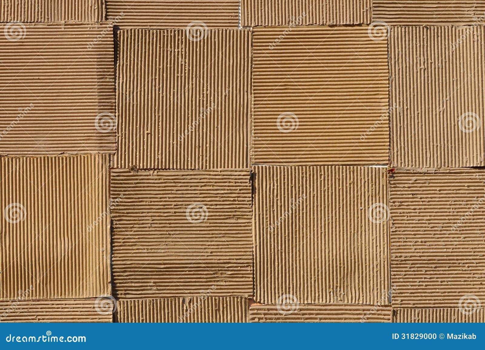 Fluted Packing Paper Board With Big Waves Royalty-Free Stock Image ...