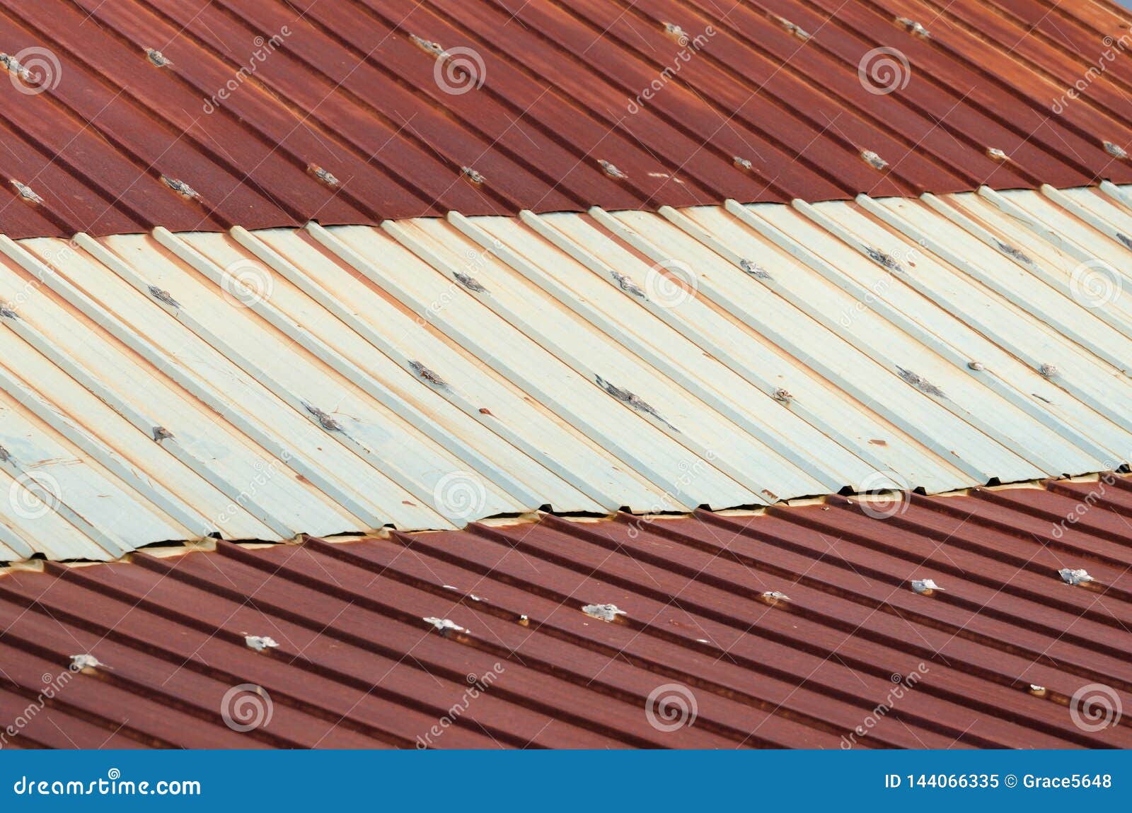 Red Corrugated Galvanised Iron Cladding Royalty-Free Stock Photography ...