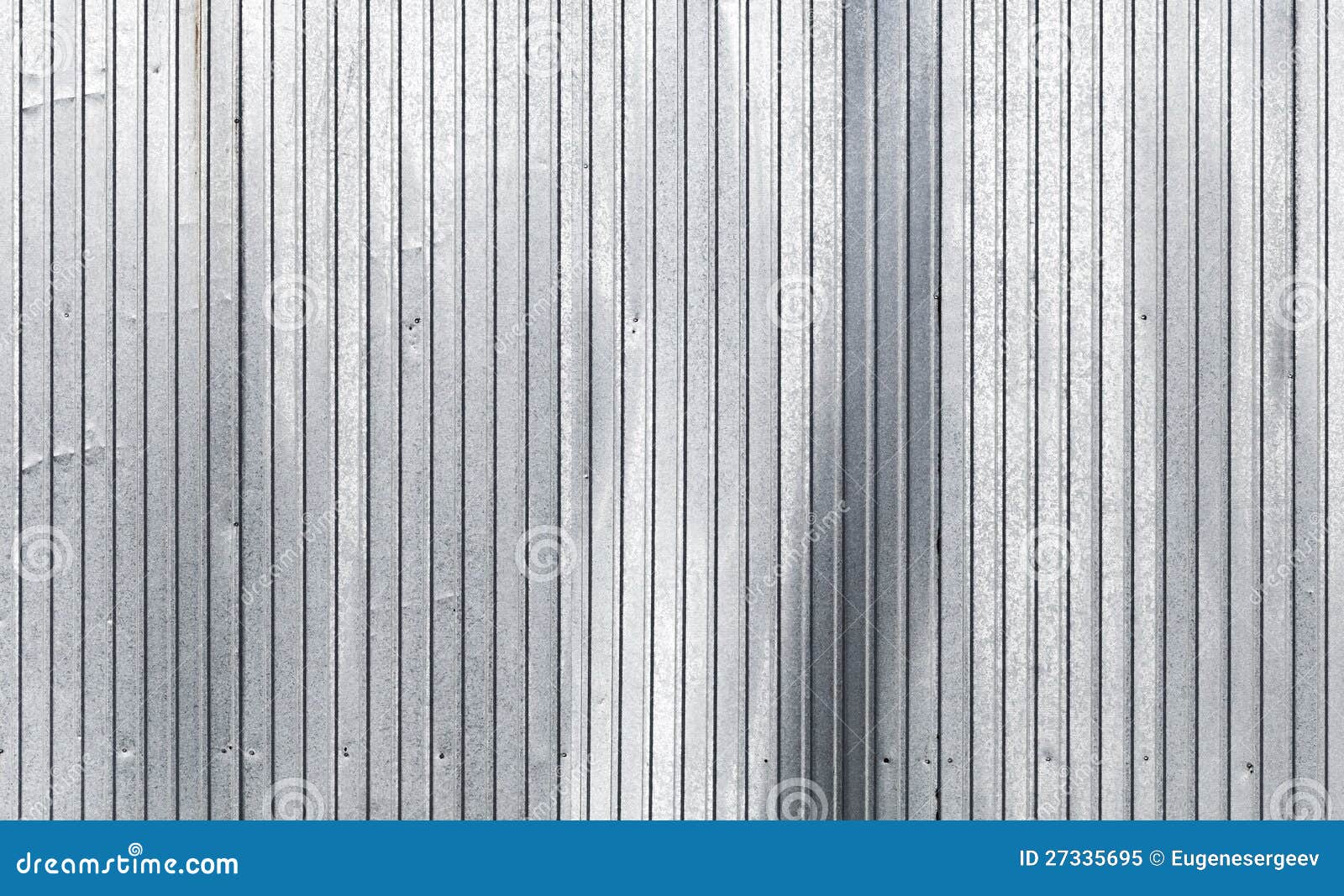Corrugated Galvanized Metal Wall Texture Stock Image - Image of ...