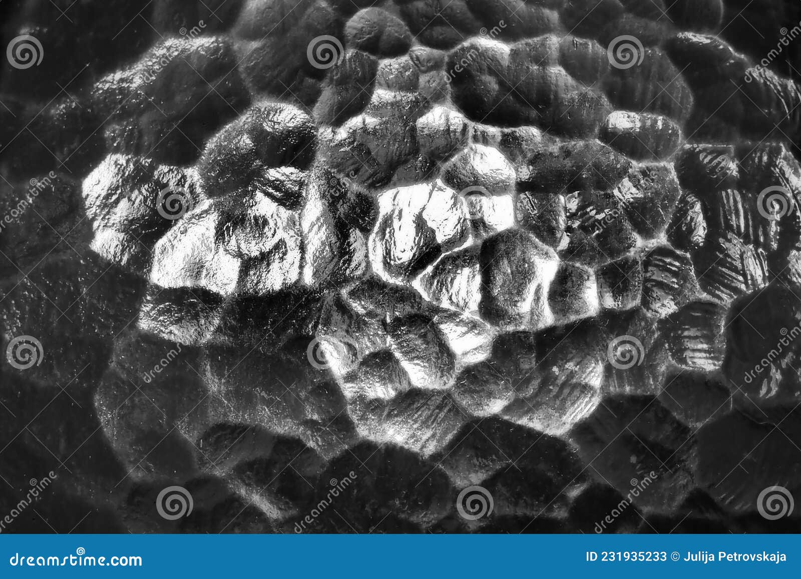 Corrugated Glass, Rear Light Source. the Play of Glare and Reflections ...