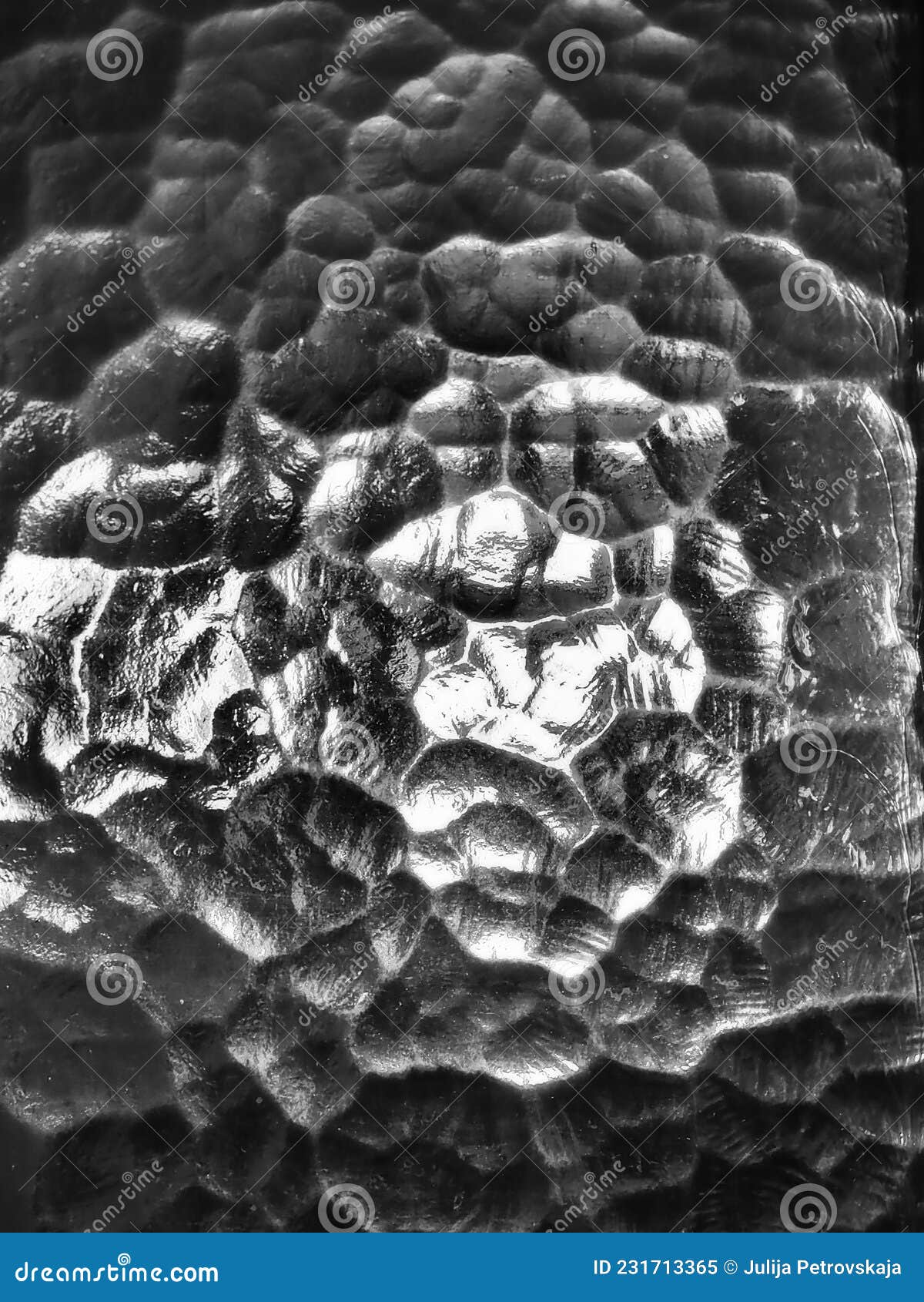 Corrugated Glass, Rear Light Source. the Play of Glare and Reflections ...