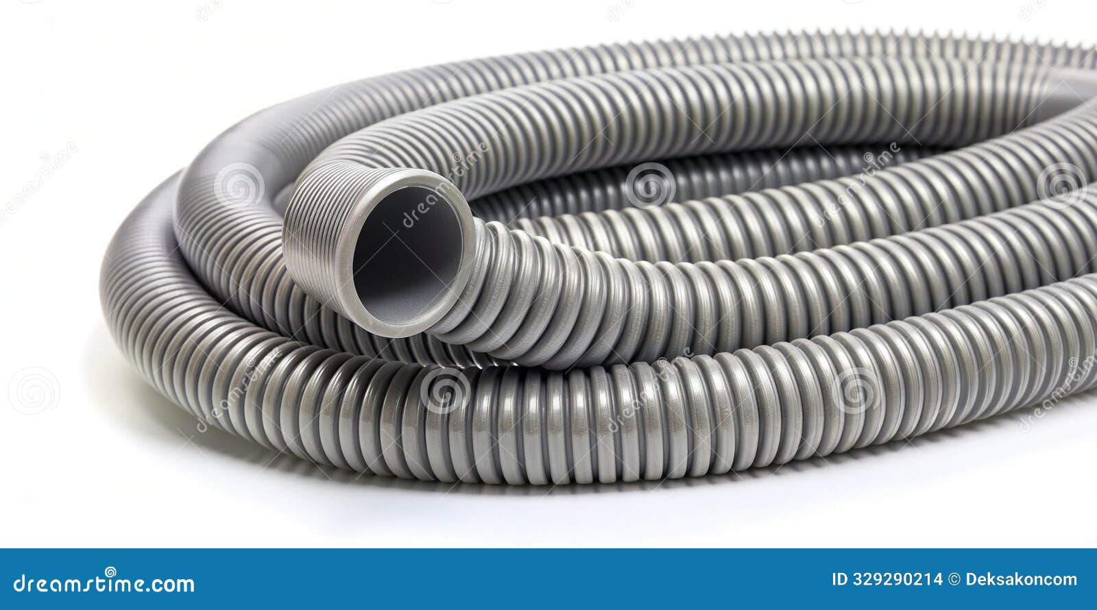Corrugated Grey Pipe for Installation of Electrical Cable Plastic ...