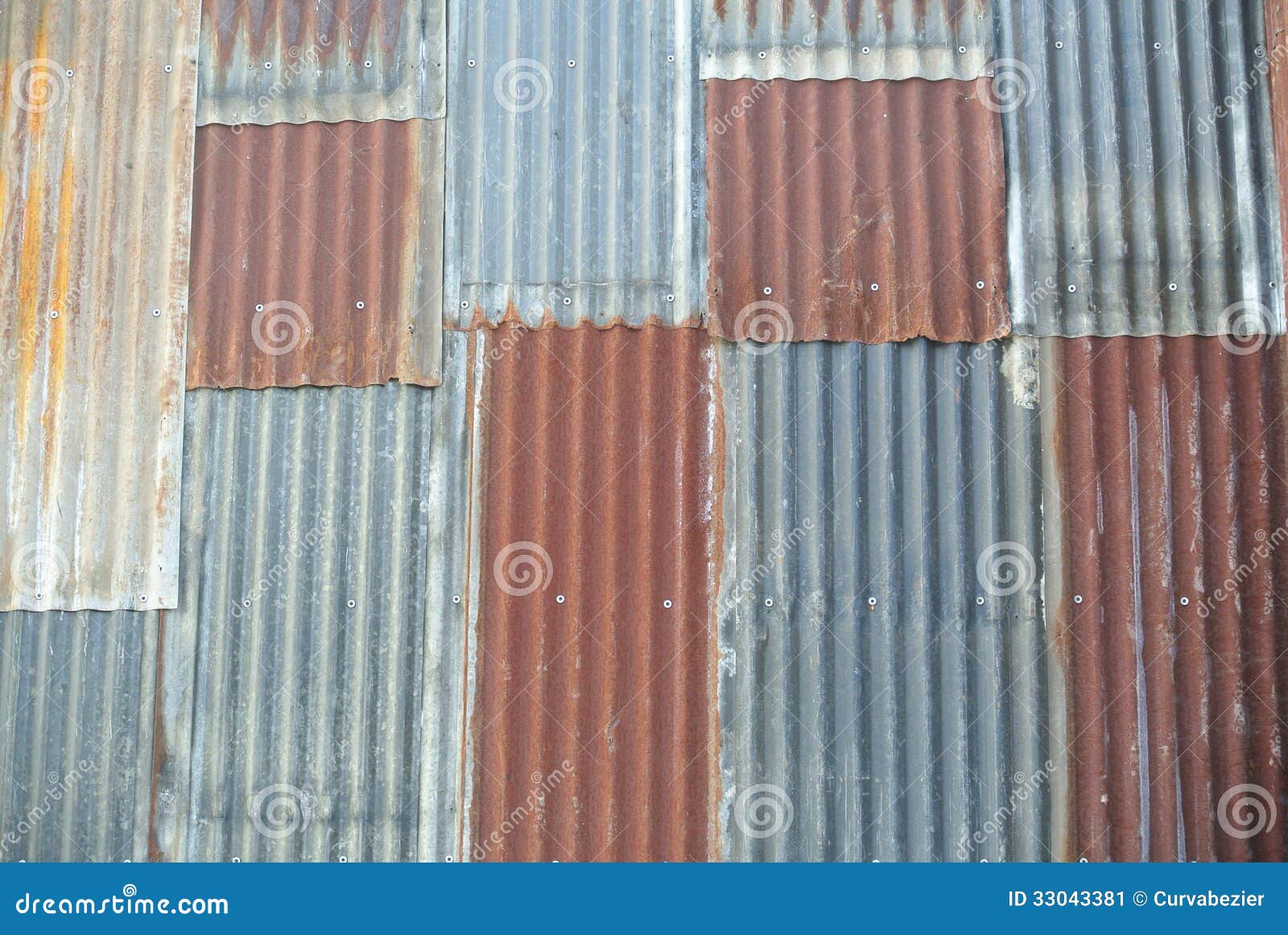 Corrugated iron background stock image. Image of dirty - 33043381