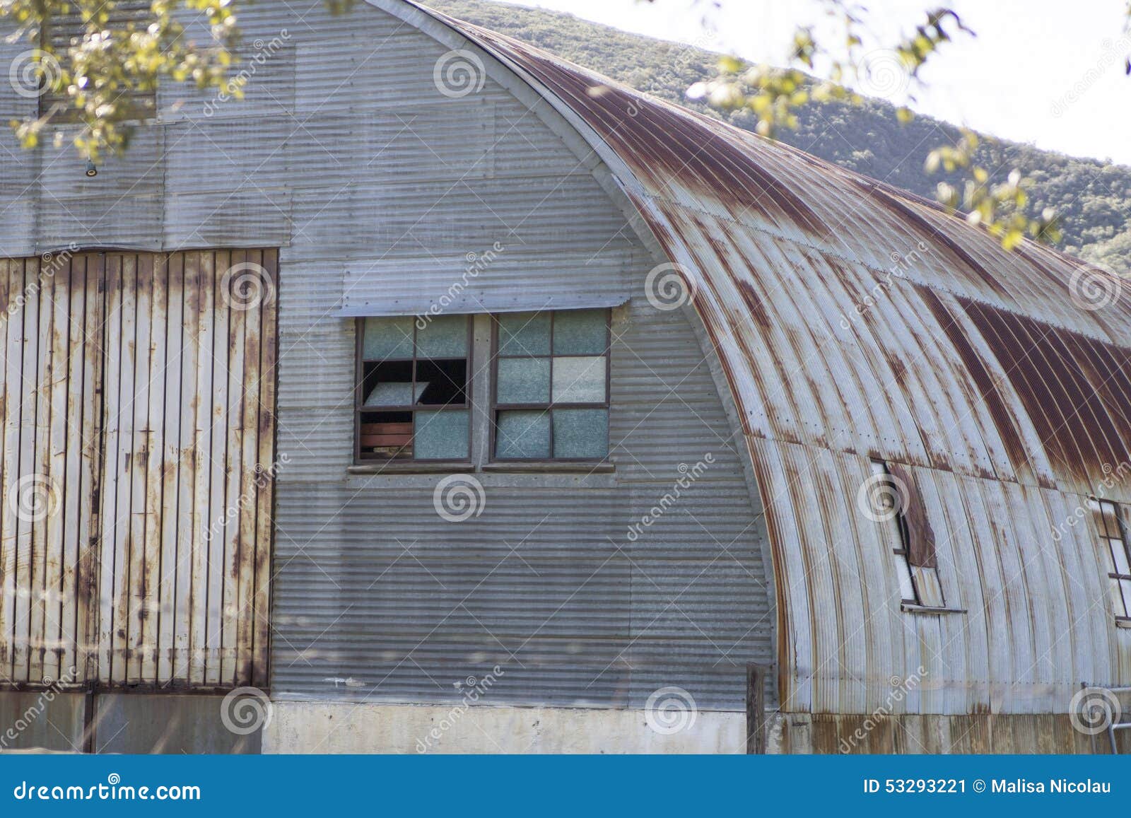 Corrugated Metal Structure stock image. Image of plant - 53293221