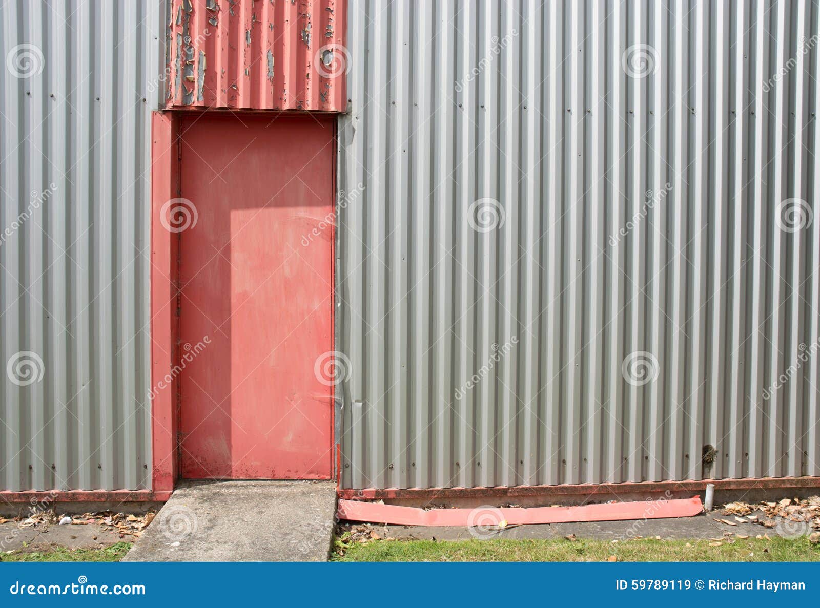 Corrugated metal wall stock image. Image of metal, building - 59789119