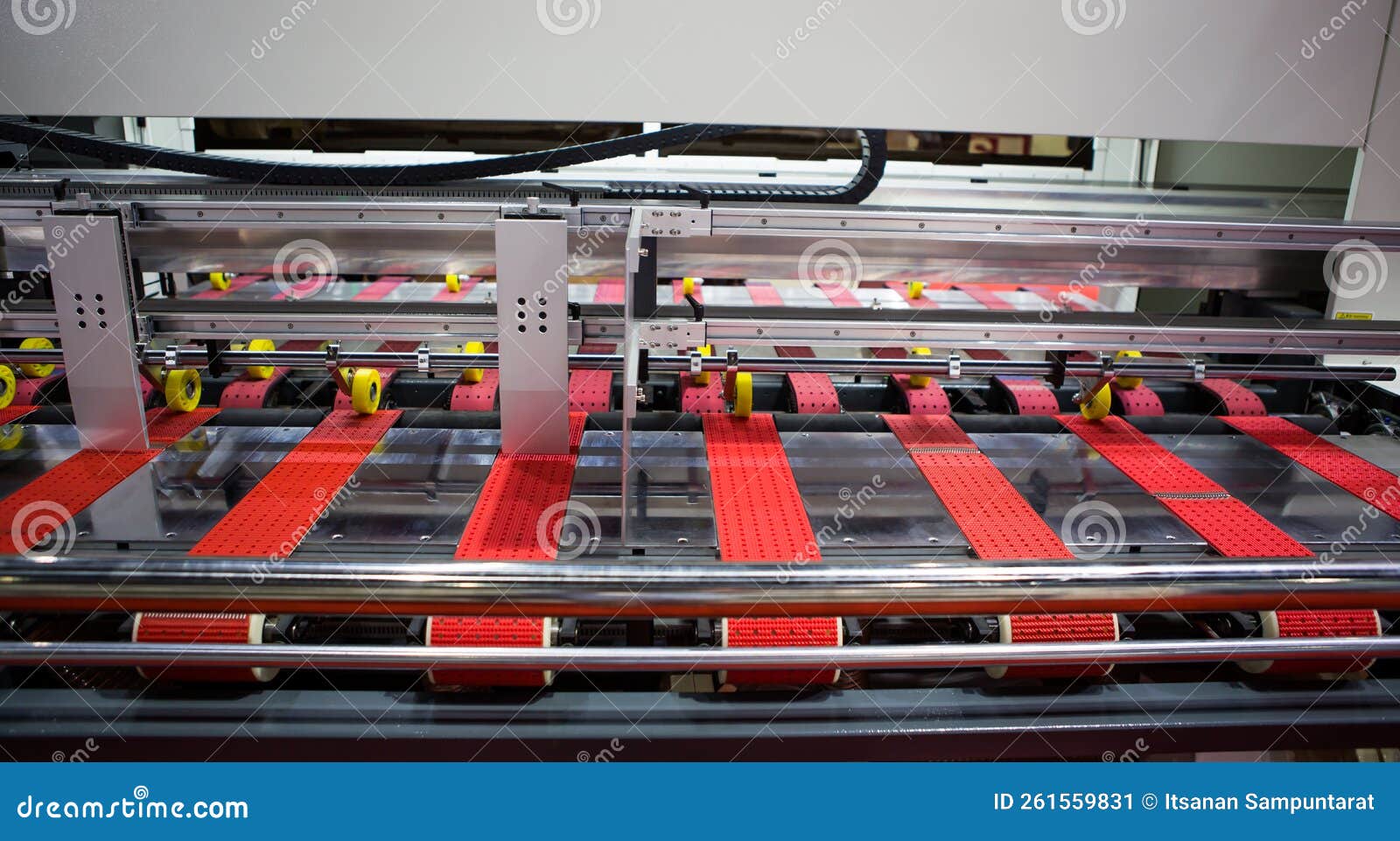 Corrugated and Packaging Digital Printing Machine Stock Image - Image ...