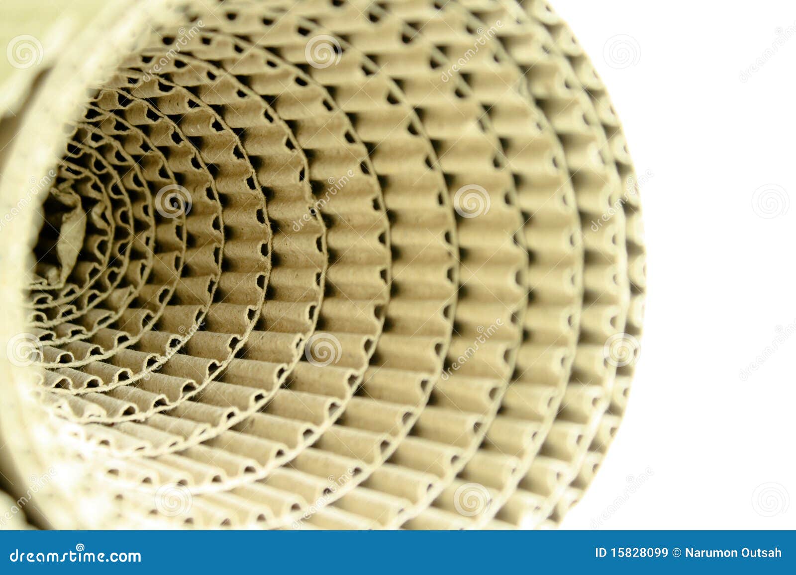 Corrugated paper rolls. stock image. Image of isolated - 15828099