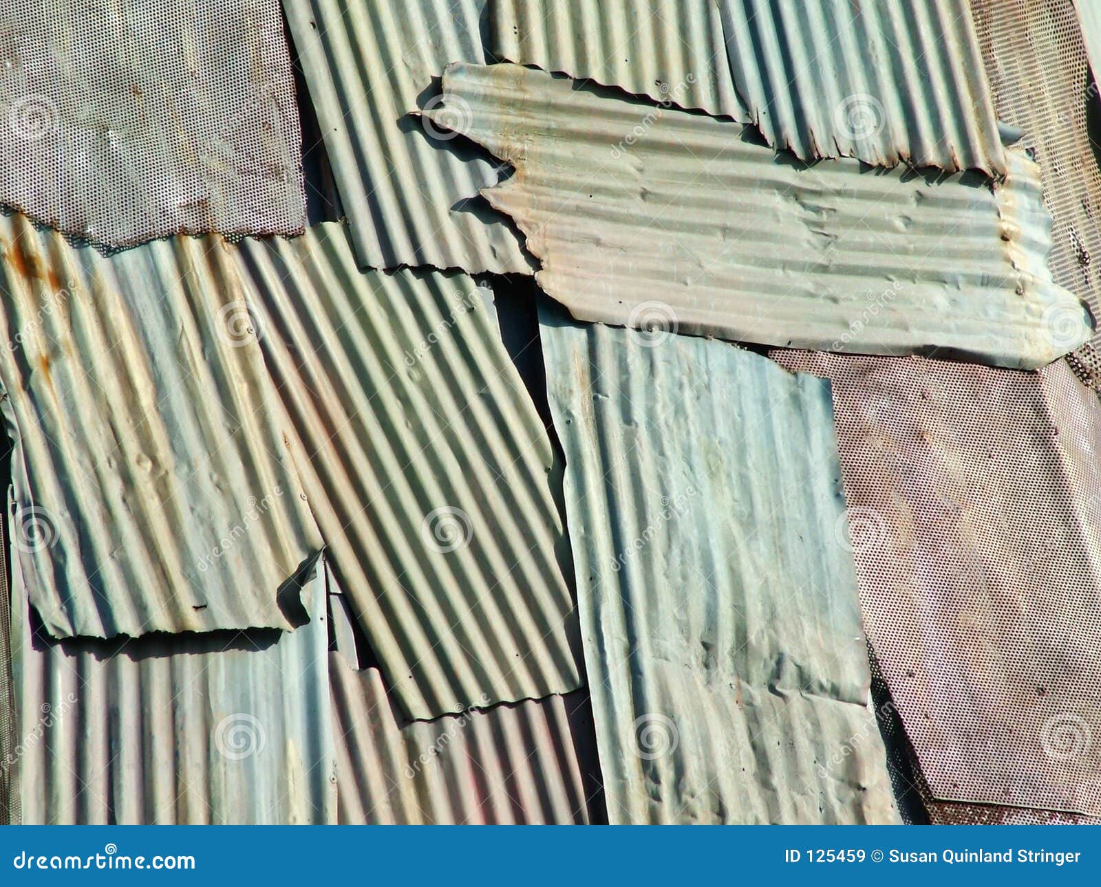 Corrugated Patch stock image. Image of metal, rust, fence - 125459