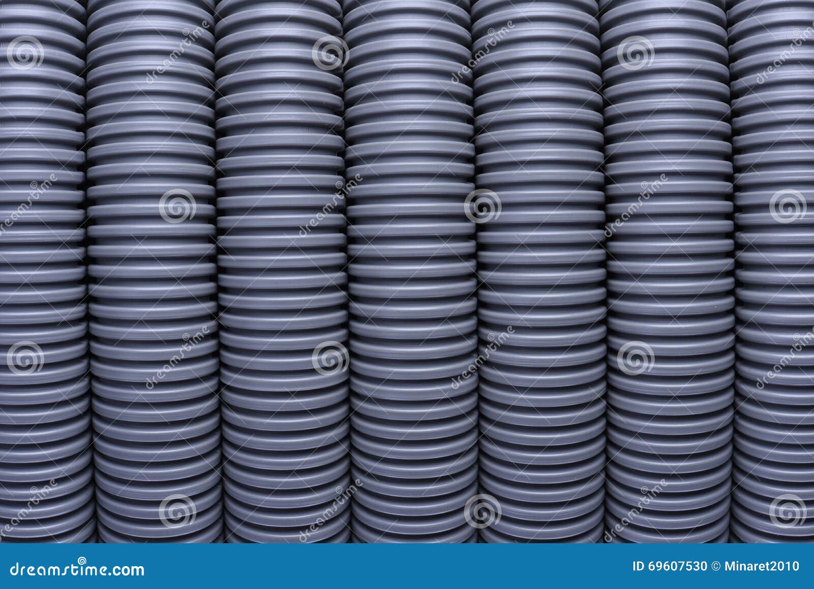 Corrugated Pipe for Installation Stock Photo - Image of housing ...