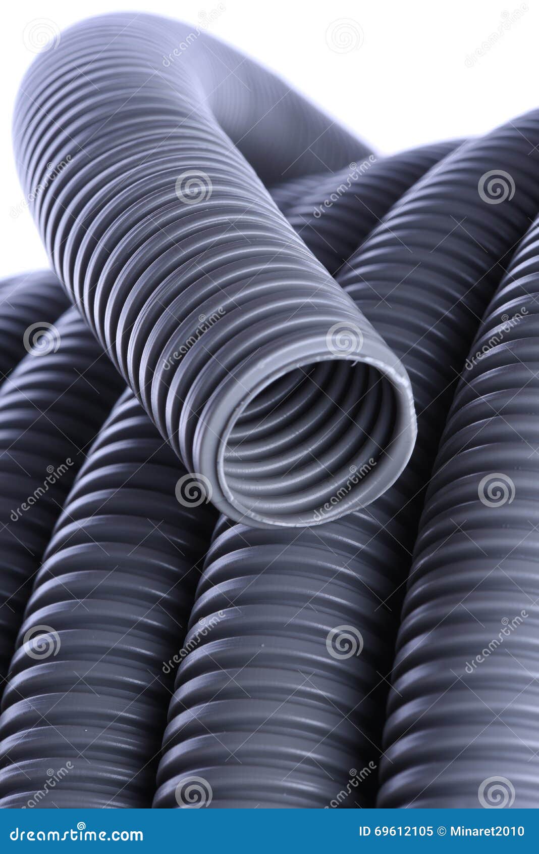 Corrugated Pipe for Installation of Electrical Cable Stock Image ...
