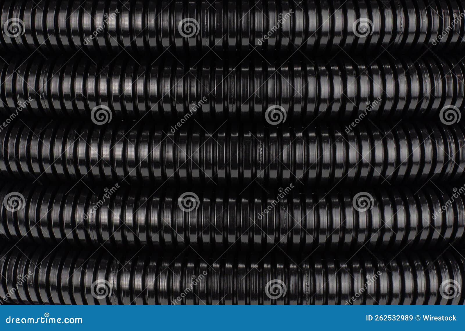 Corrugated Pipe Used To Installation of Electrical Cable, Textur Stock ...
