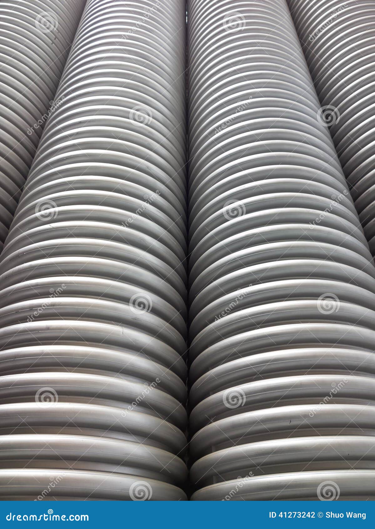 Corrugated plumbing pipe stock photo. Image of modern - 41273242