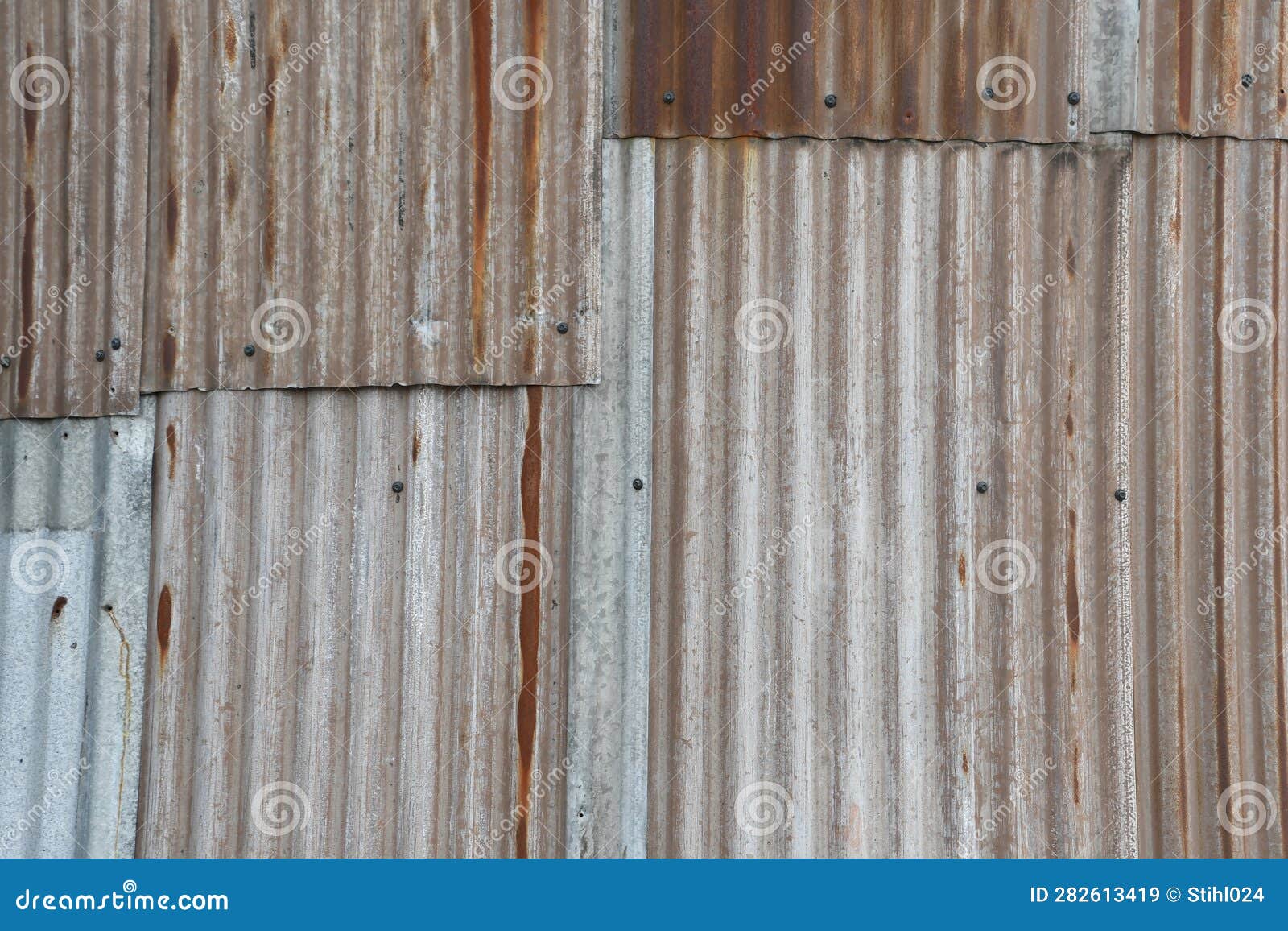 Corrugated Rusted Steel Background Stock Image | CartoonDealer.com ...