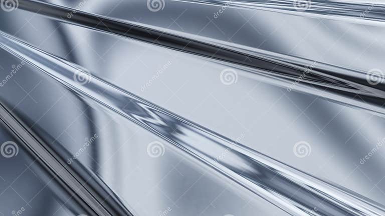 Corrugated Sheet Metal, Reflecting Light Stock Illustration ...