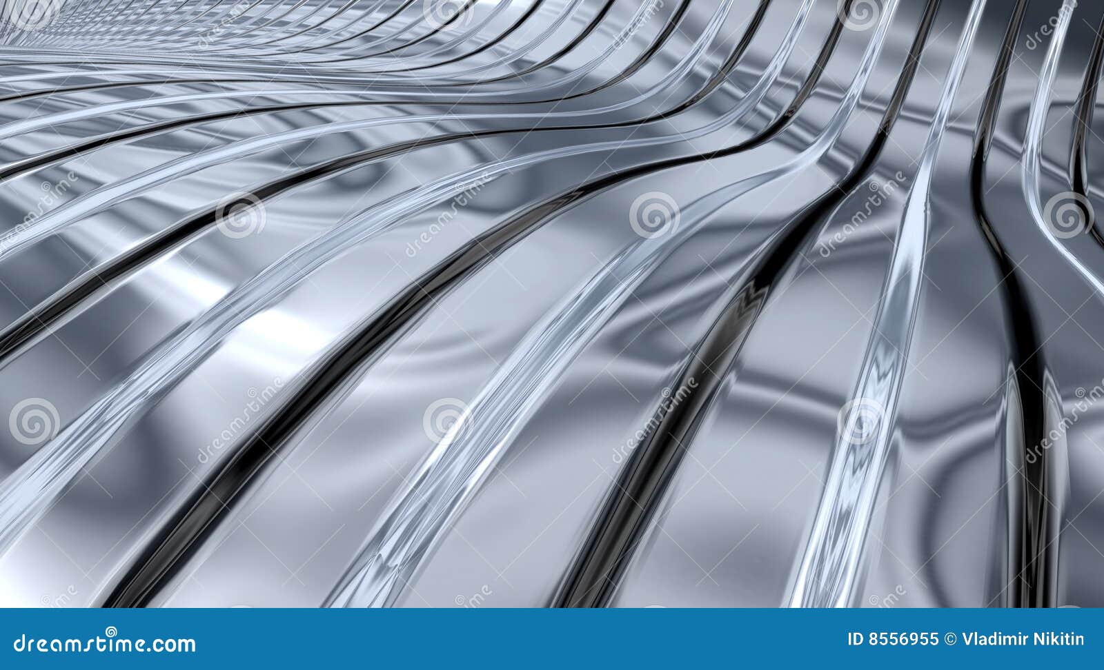 Corrugated Sheet Metal, Reflecting Light Stock Illustration ...