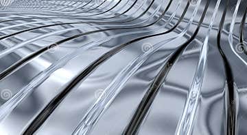 Corrugated Sheet Metal, Reflecting Light Stock Illustration ...