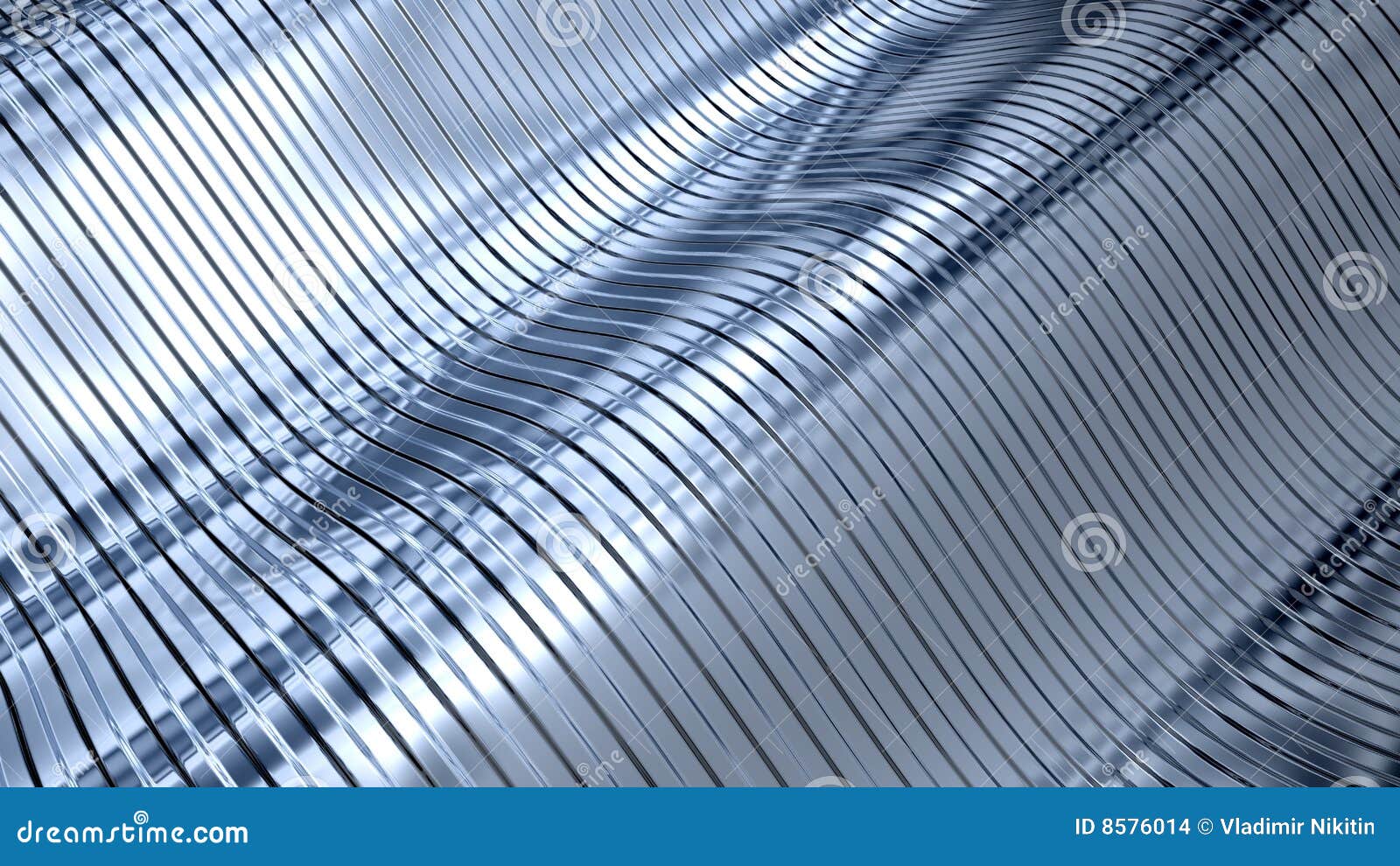 Corrugated Sheet Metal, Reflecting Light Stock Illustration ...