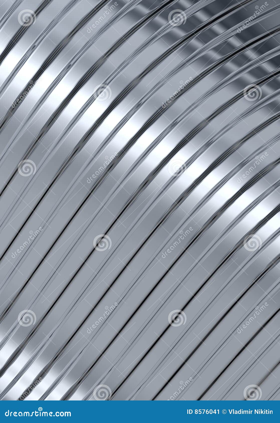 Corrugated Sheet Metal, Reflecting Light Stock Illustration ...