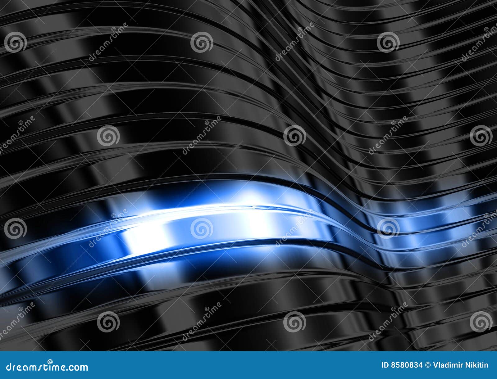 Corrugated Sheet Metal, Reflecting Light Stock Illustration ...