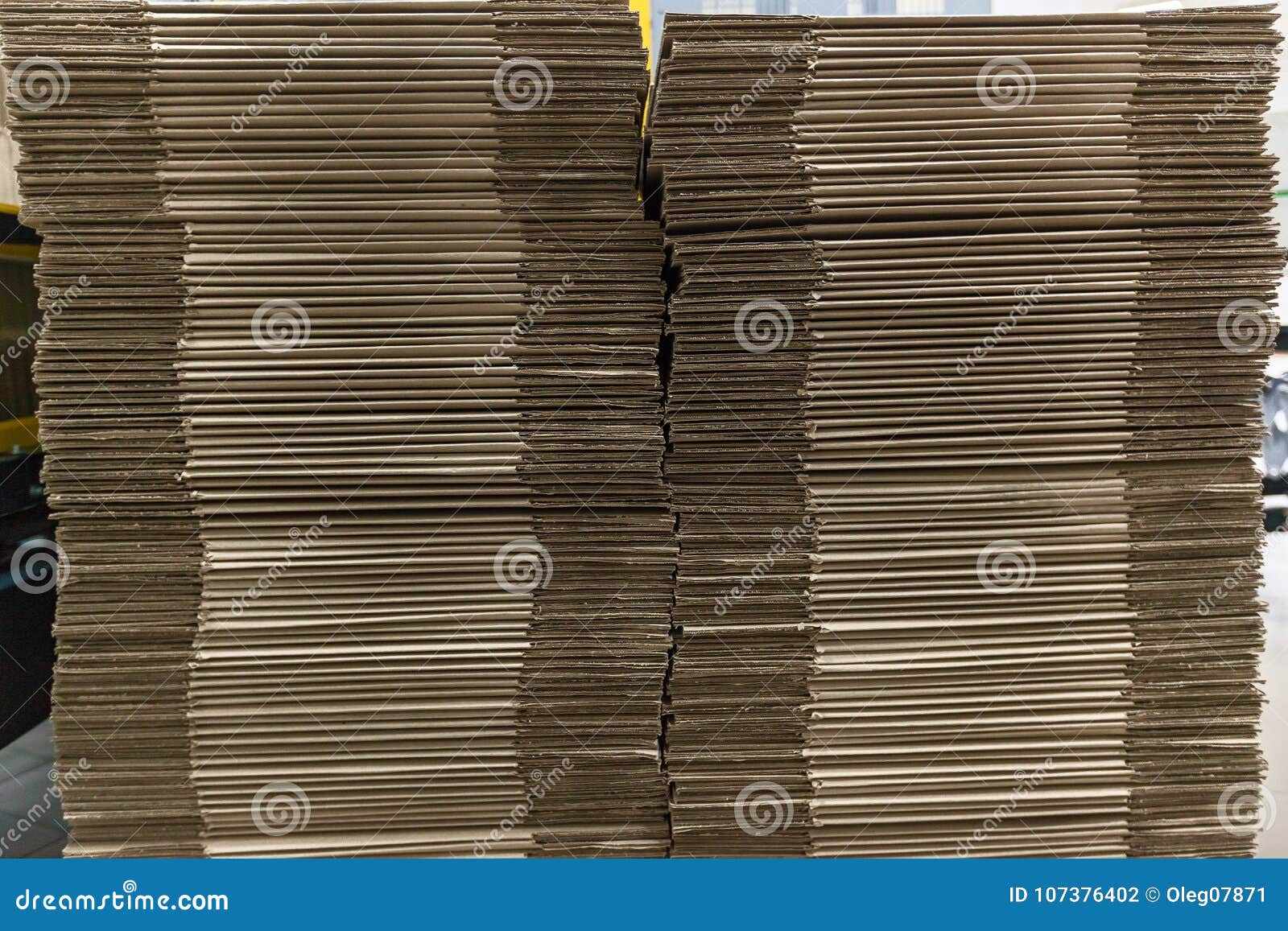 Corrugated Stacked Cardboard Stock Photo - Image of business, design ...