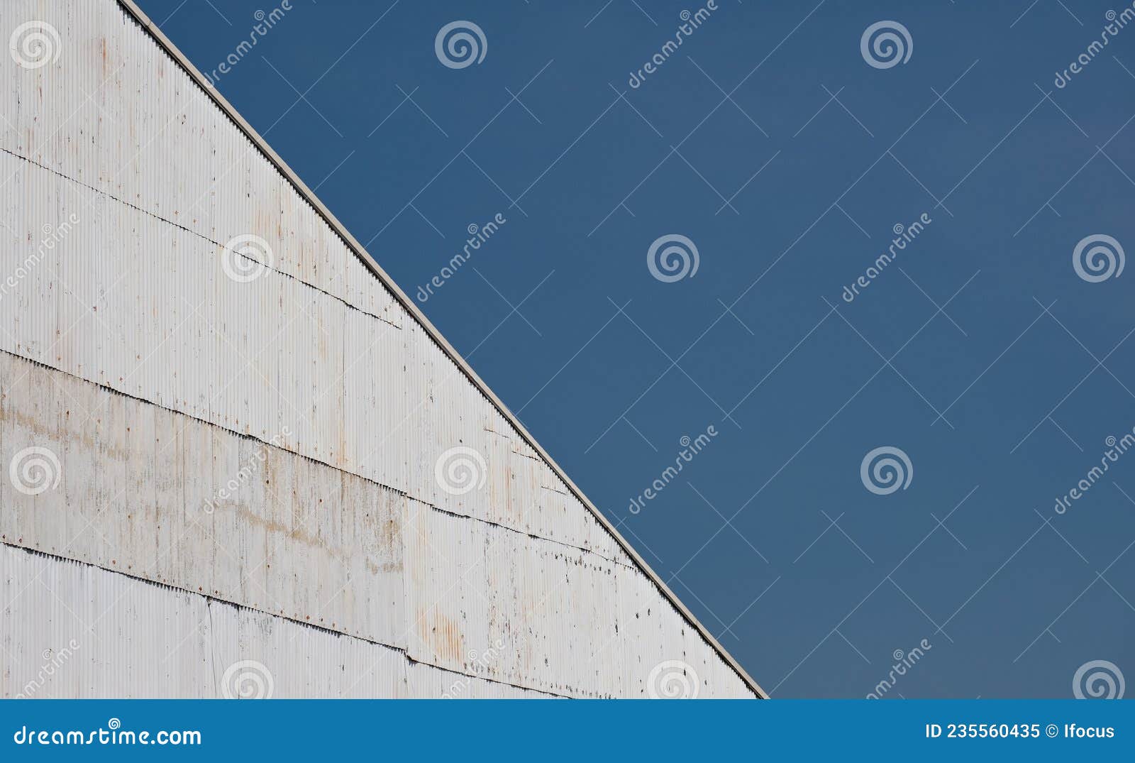 Corrugated Structure Against Blue Sky Stock Image - Image of high ...