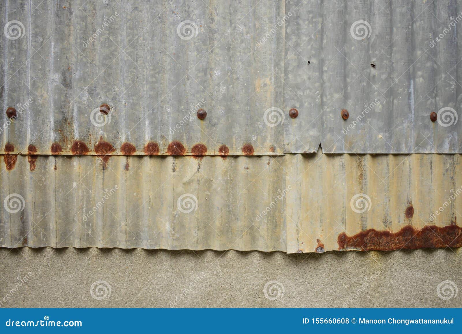 Corrugated Zinc Metal Sheet, Rusty Zinc Pattern Stock Photo - Image of ...
