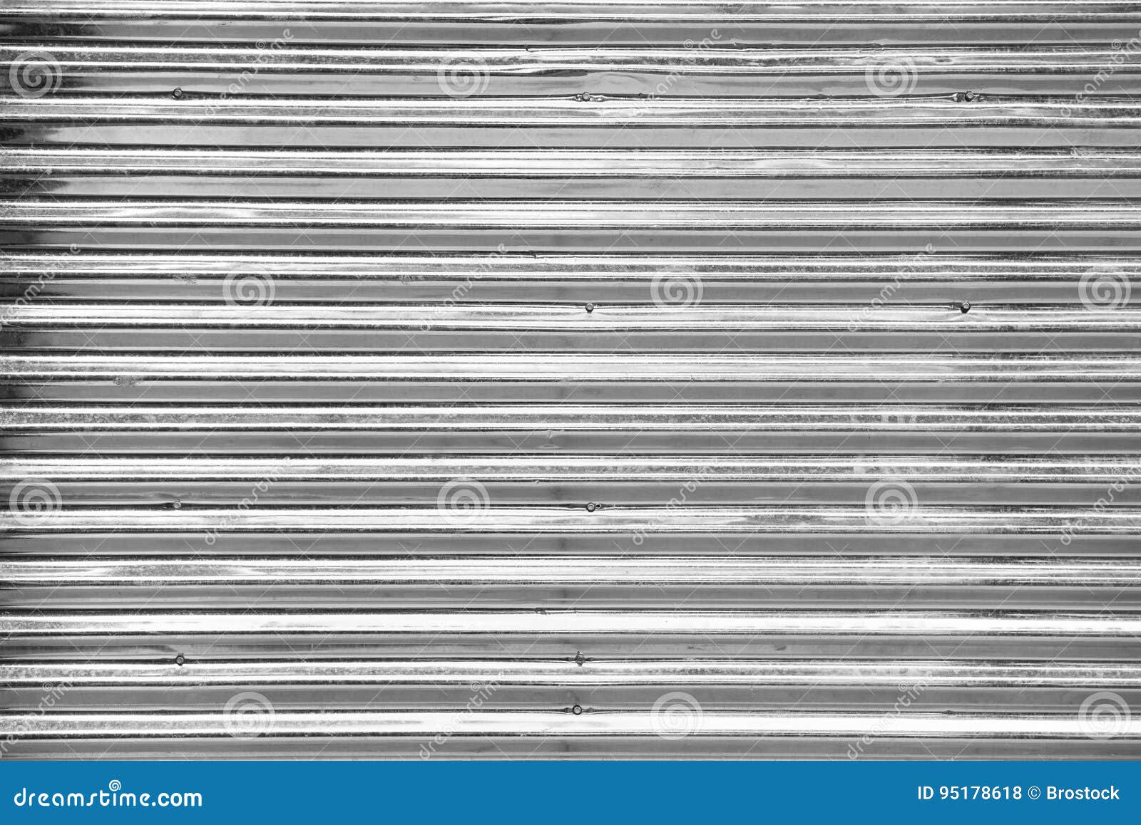 Corrugated Zinc Sheets Ceiling On Iron Structure Stock Photography ...