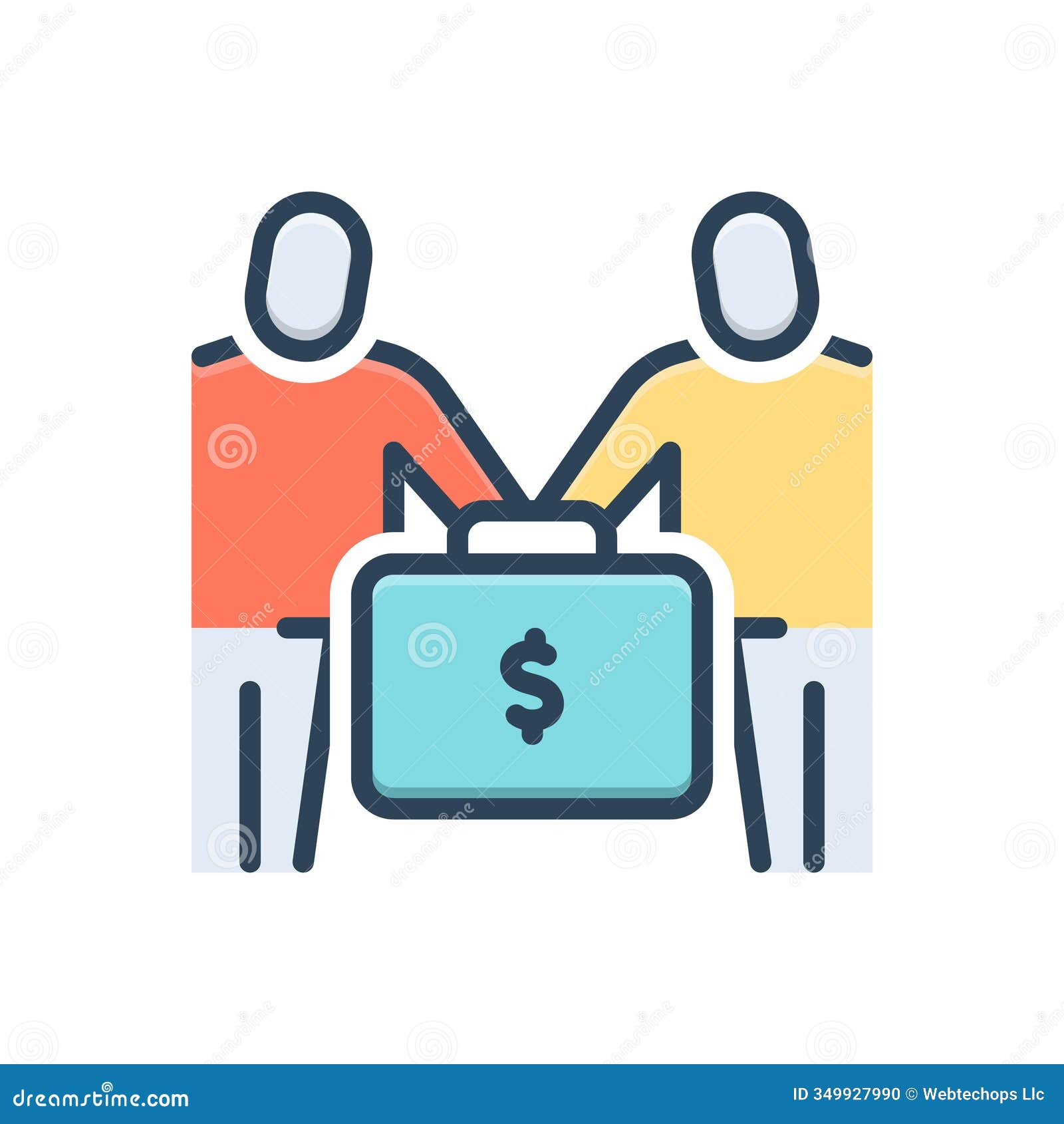 Corrupt Bribery In Judge Vector Illustration | CartoonDealer.com #120836646