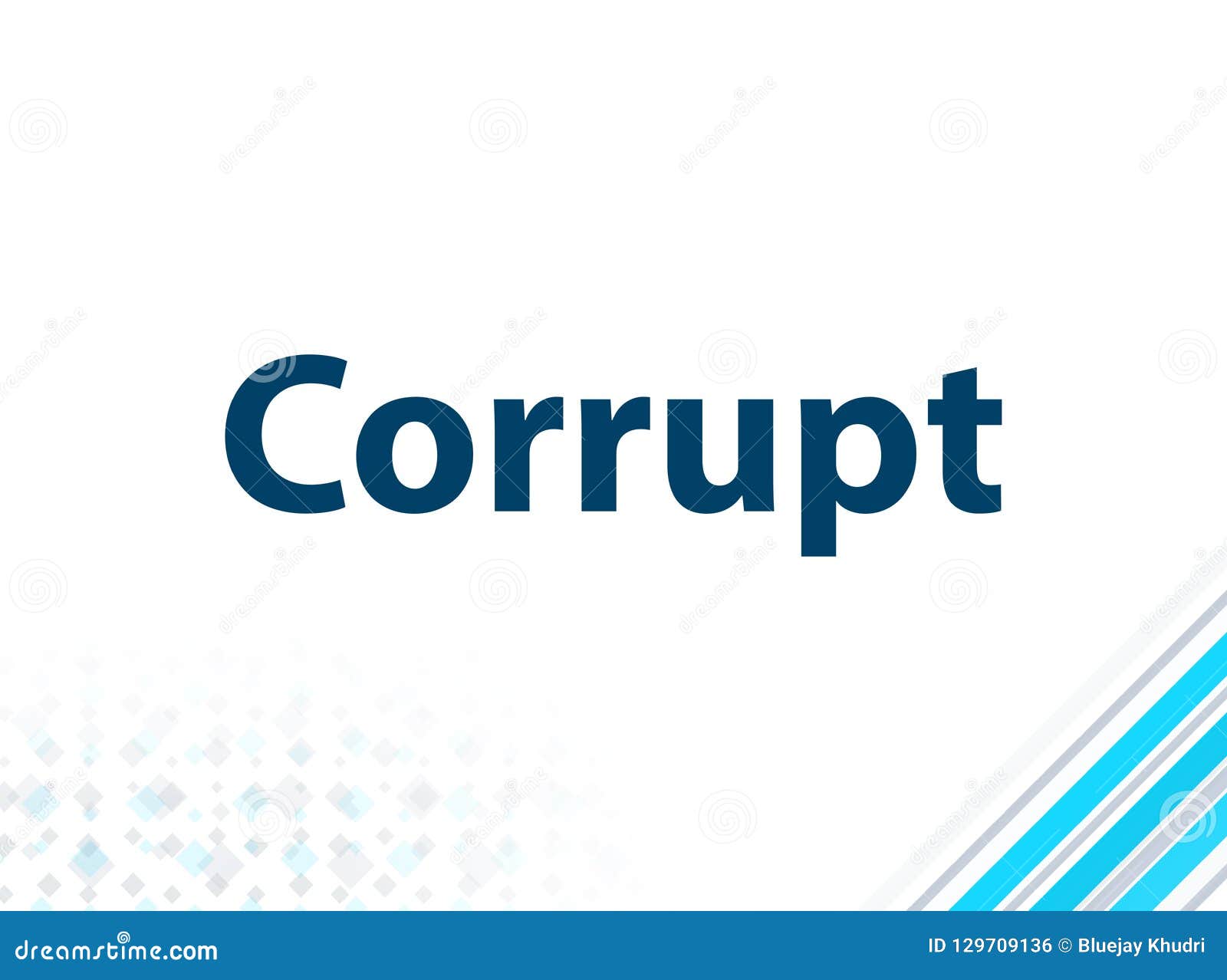 Corrupt Modern Flat Design Blue Abstract Background Stock Illustration ...
