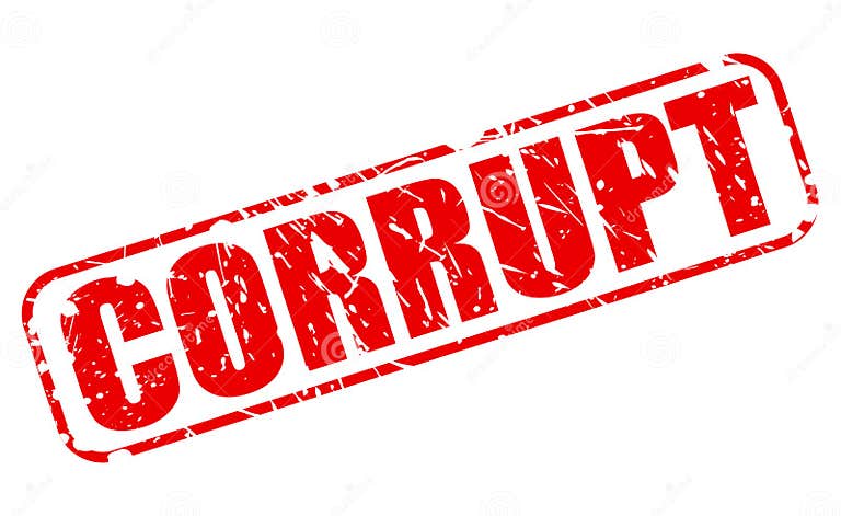 Corrupt red stamp text stock vector. Illustration of sign - 43173641