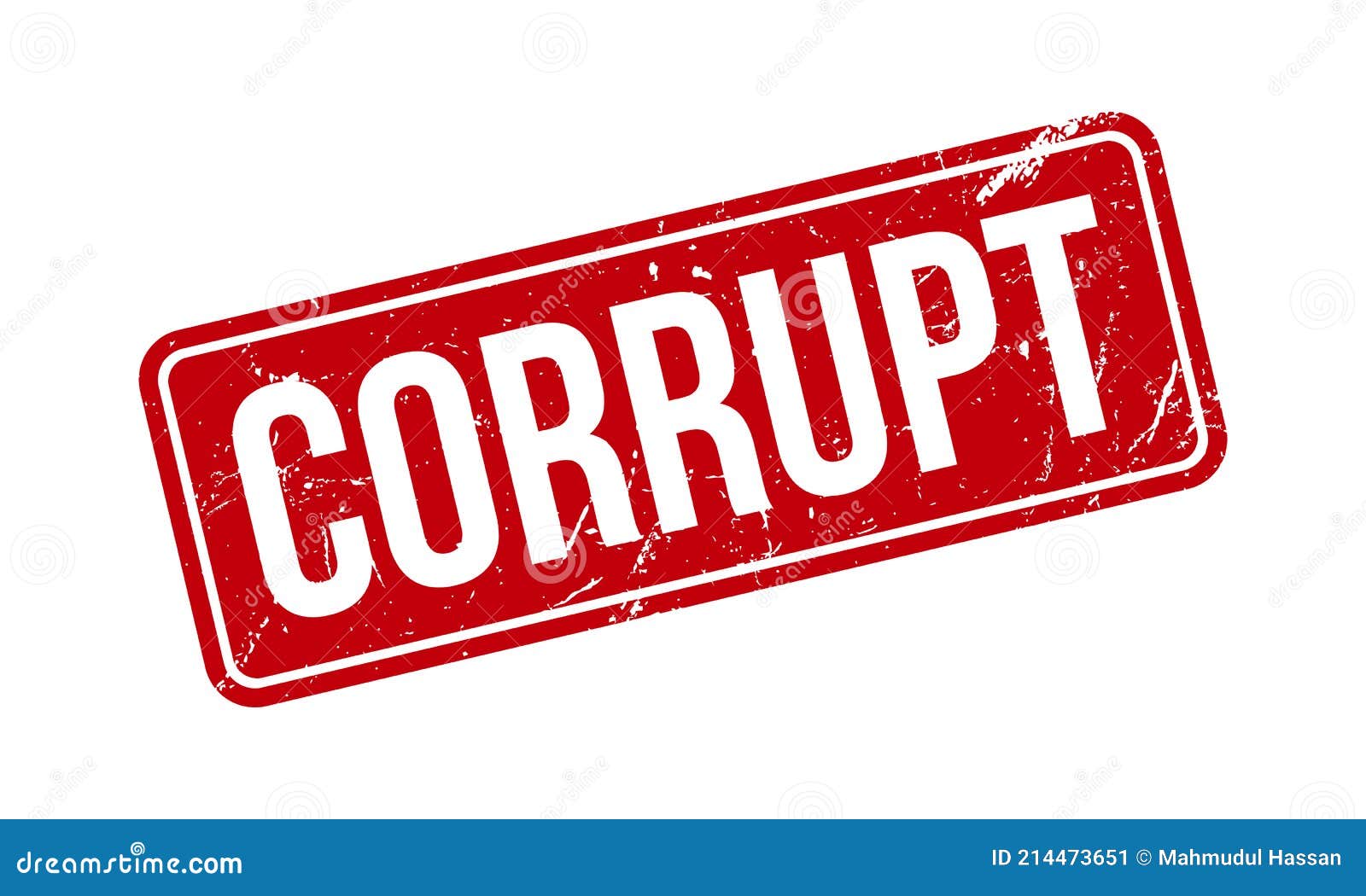 Corrupt Rubber Grunge Stamp Seal Vector Illustration Stock Vector ...