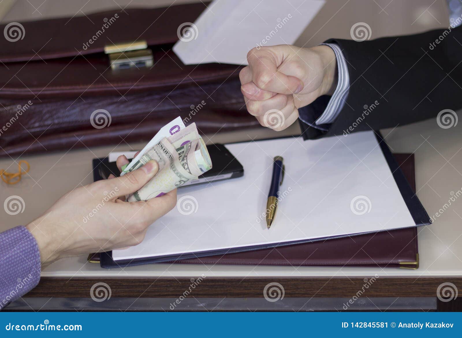 Corruption and bribery stock image. Image of bribery - 142845581