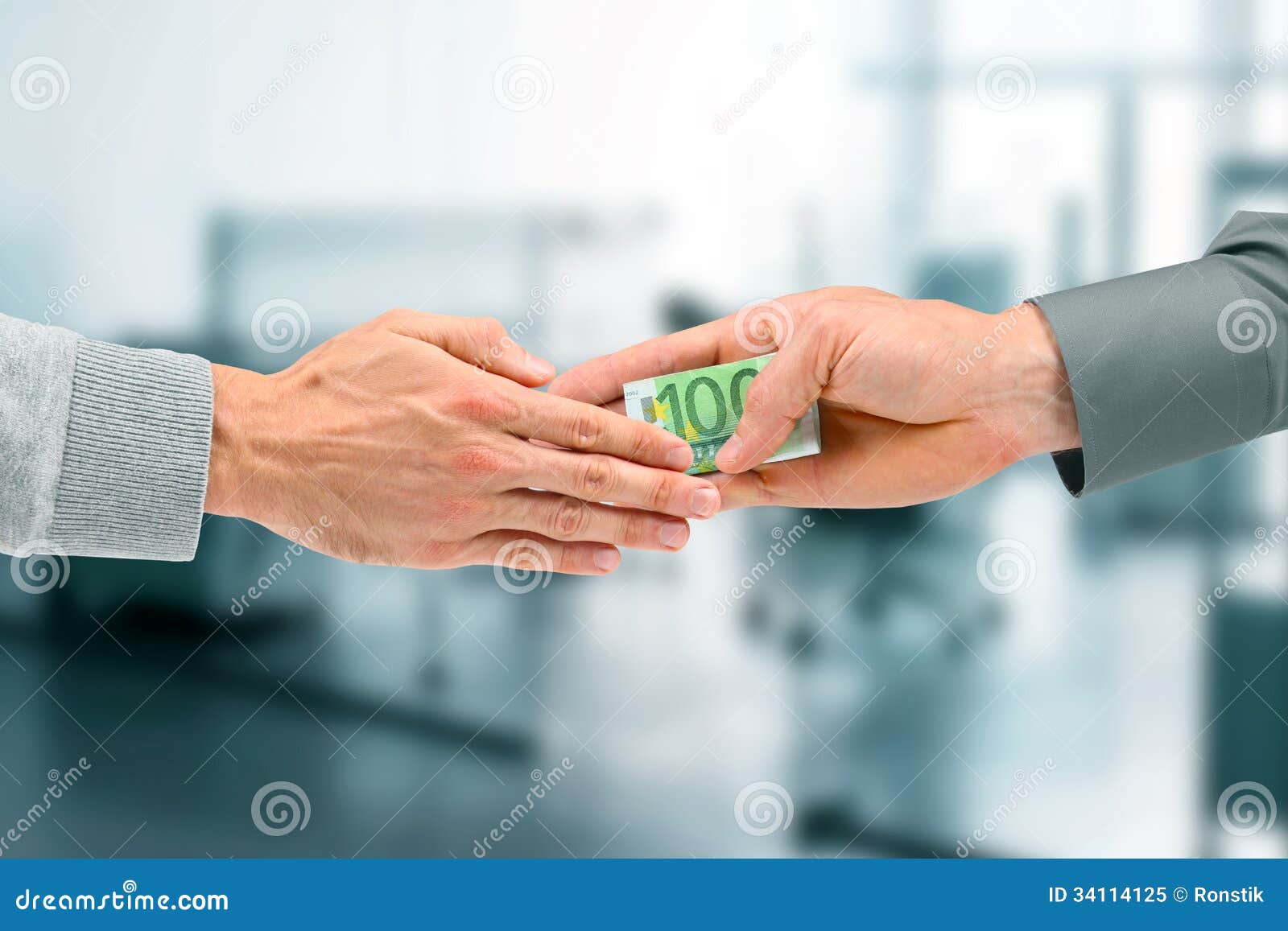 Corruption - Businessman Giving a Bribe Stock Image - Image of ...