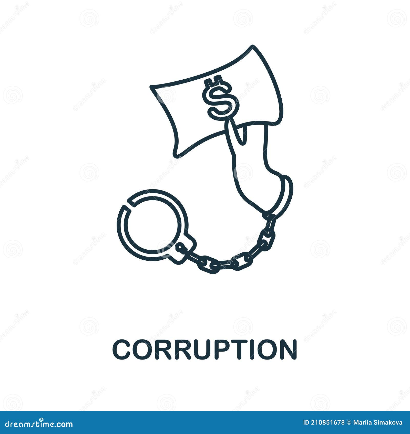 Corruption Icon. Simple Element from Management Collection. Creative ...