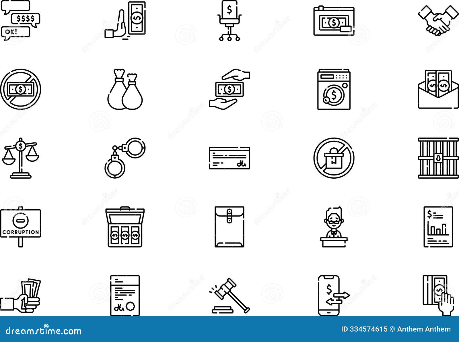 Corruption Icons Collection is a Vector Illustration with Editable ...