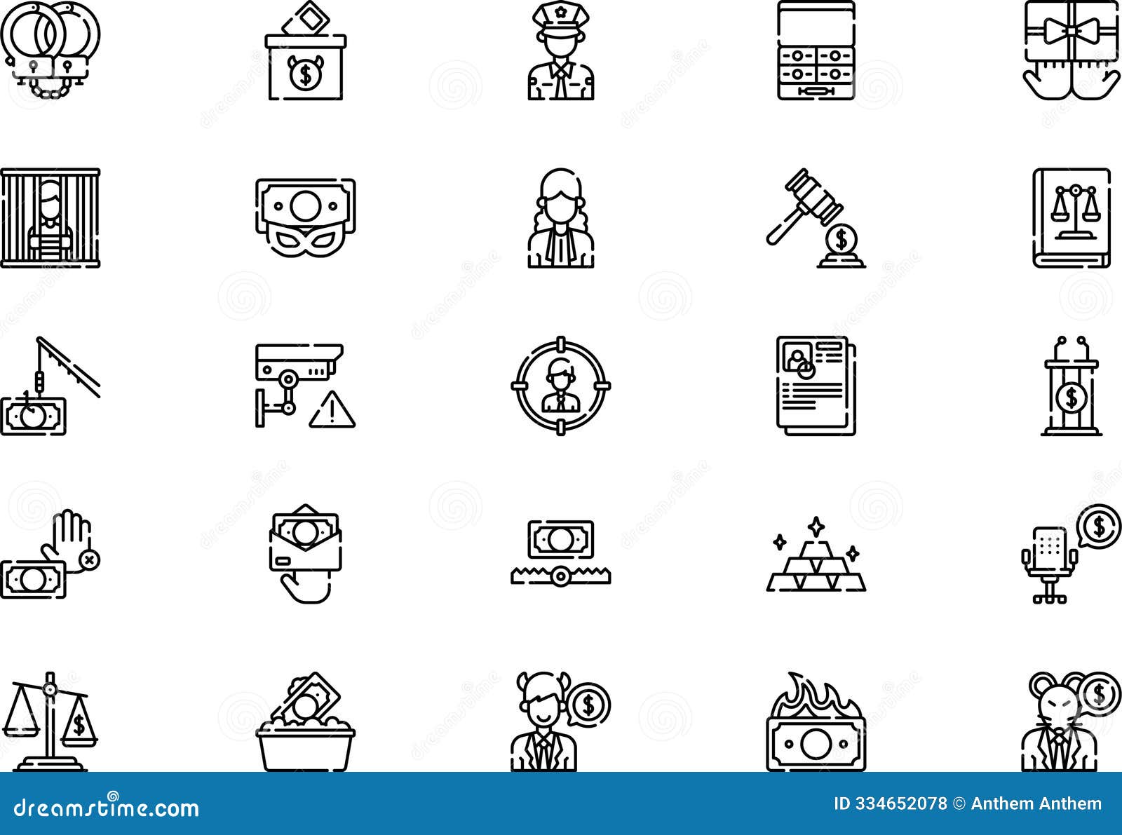 Corruption Icons Collection is a Vector Illustration with Editable ...