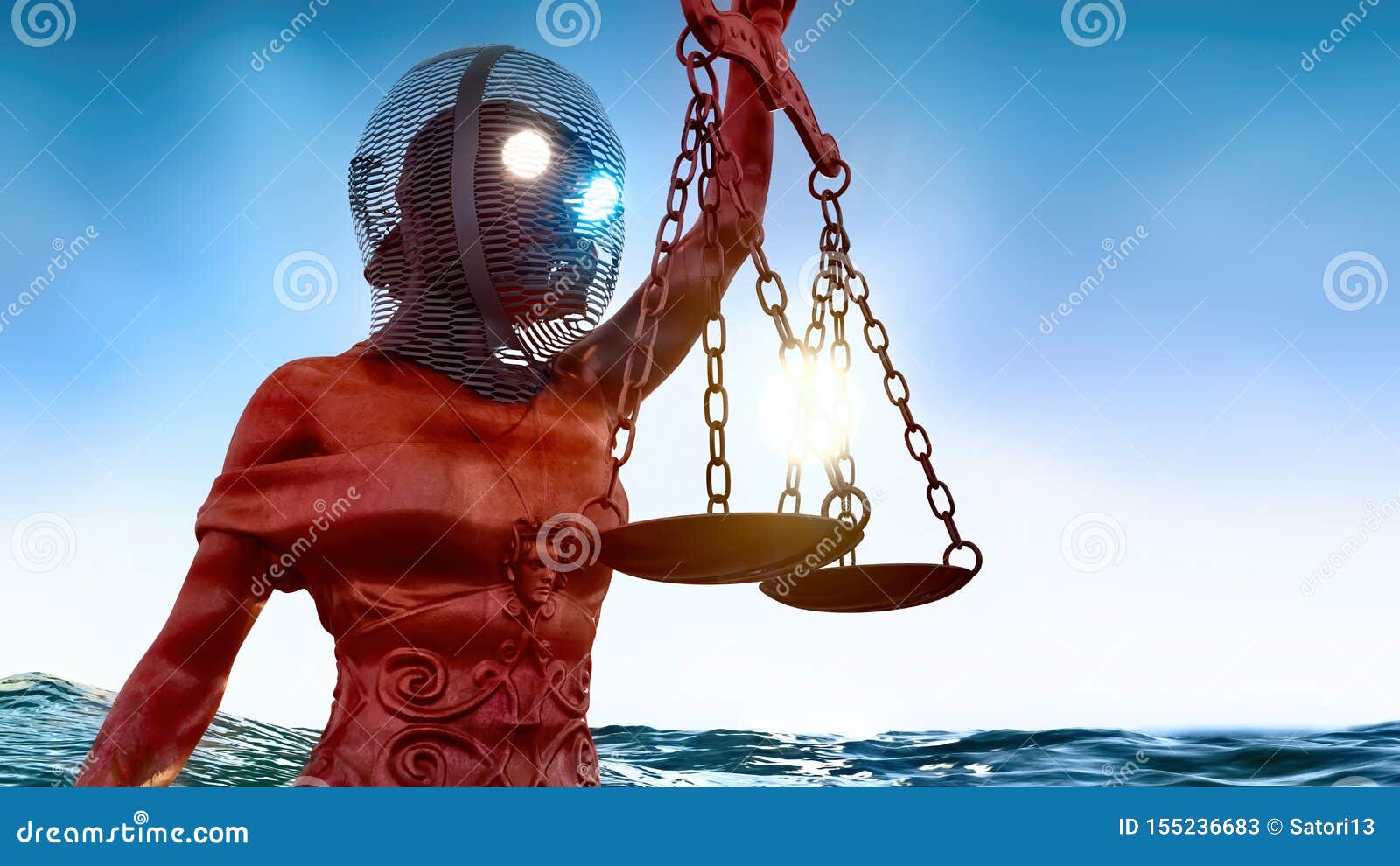 Corruption of Justice Sytem - 3d Rendering Stock Illustration ...