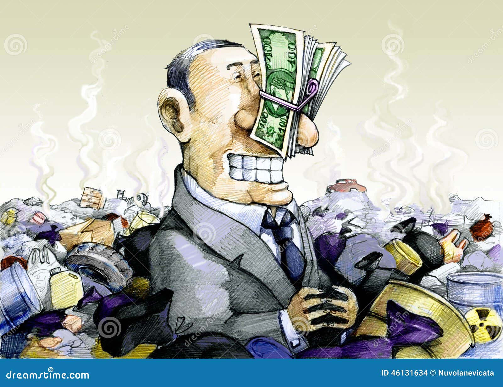 Corruption stock illustration. Illustration of dirty - 46131634