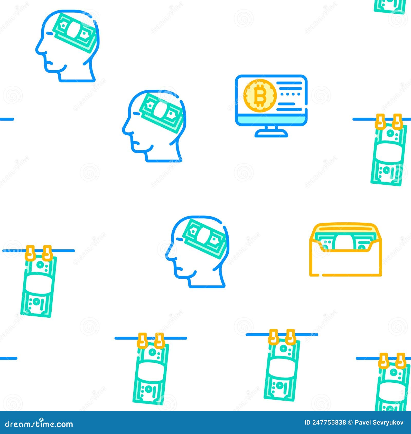 Corruption Problem Vector Seamless Pattern Stock Illustration Illustration Of Envelope
