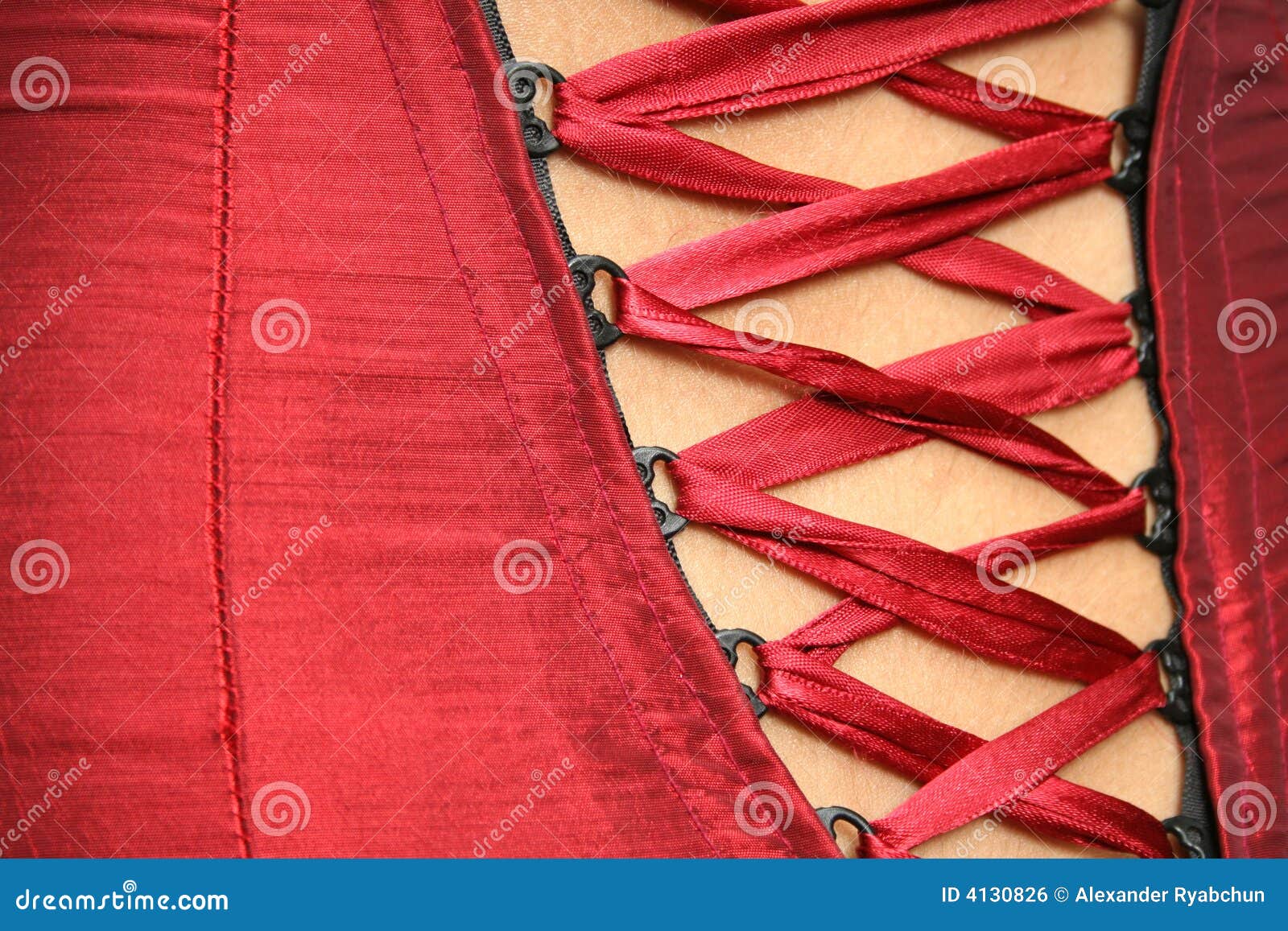 Corset femelle rouge photo stock. Image du mode, filles - 4130826