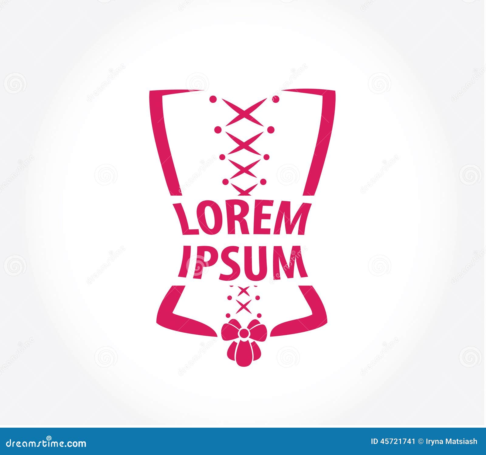 Corset Logo Design Template. Stock Vector - Illustration of burlesque ...