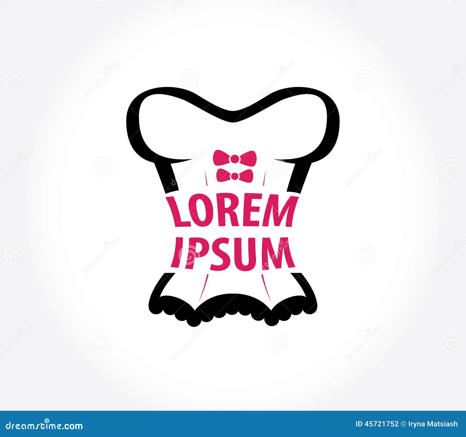 Corset Logo Design Template. Stock Vector - Illustration of style ...