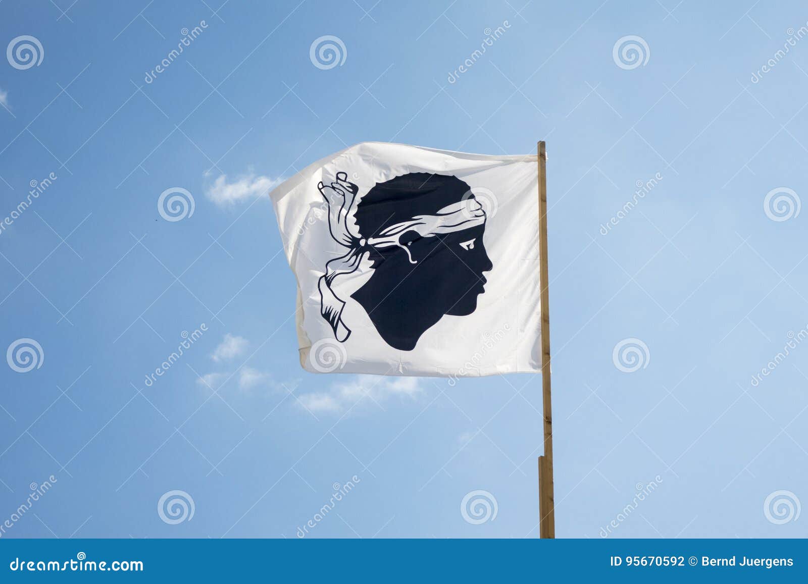 Corsican flag stock photo. Image of corsica, graphic - 95670592